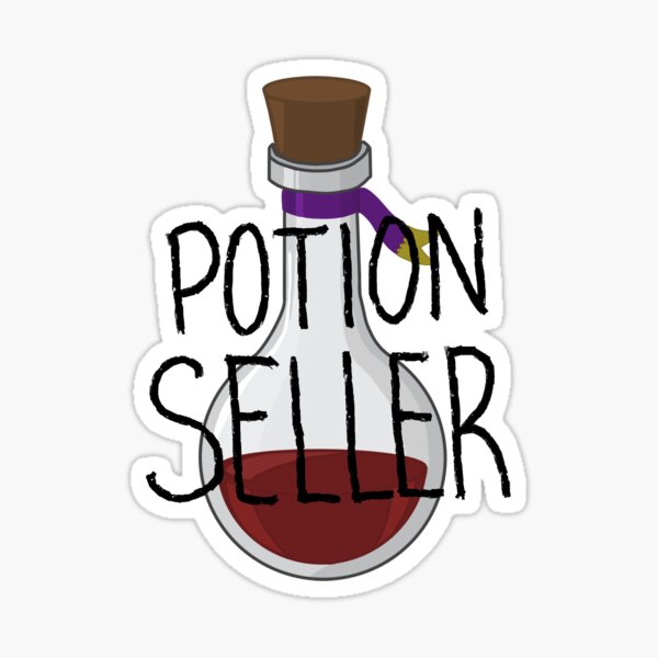 "Potion Seller" Sticker for Sale by SDelta | Redbubble