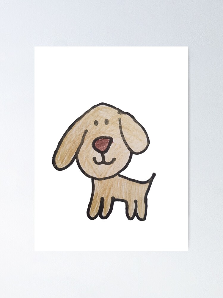 "Lui the Dog - Genuine Children Art Design" Poster by Lart-Design ...