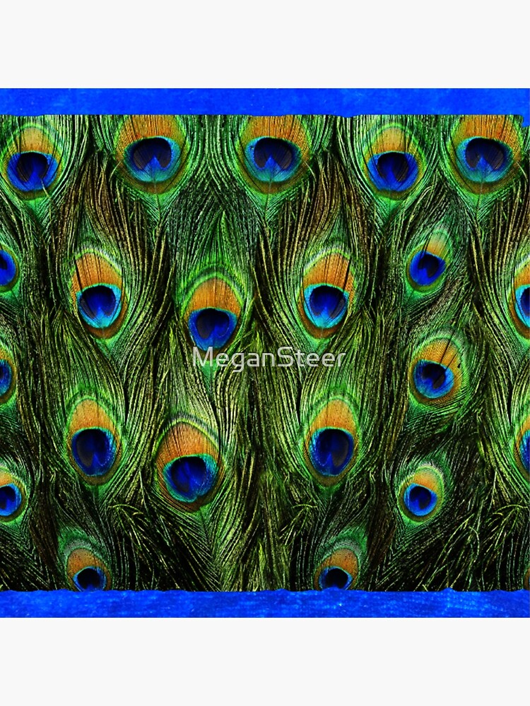Peacock Feather Velvet Fabric