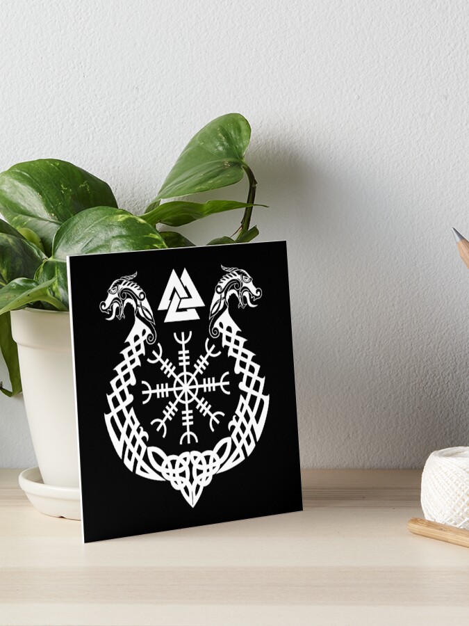 "Dragon Viking Boat Knarr viking ship Celtic Viking" Art Board Print ...