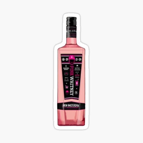 "Pink Whitney Bottle" Sticker for Sale by GentleJay | Redbubble