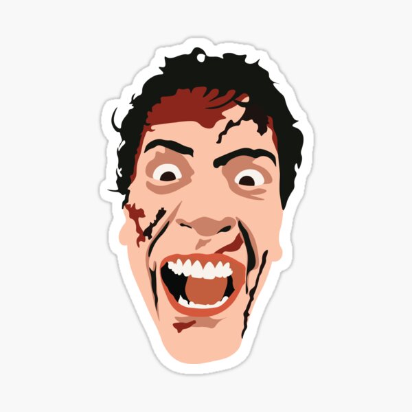 "Ash Laughing" Sticker by FutureSpace | Redbubble
