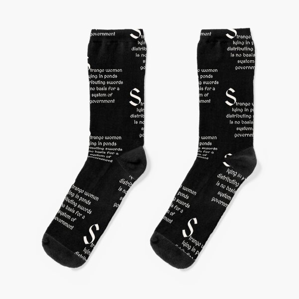 "Monty Python and the Holy Grail" Socks by MandWthings | Redbubble