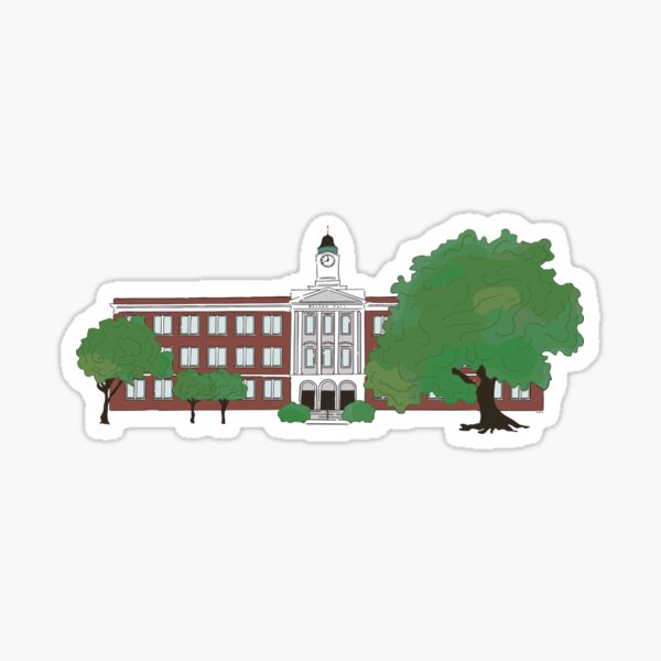 " Nelson Hall" Sticker by mrsakon96 | Redbubble