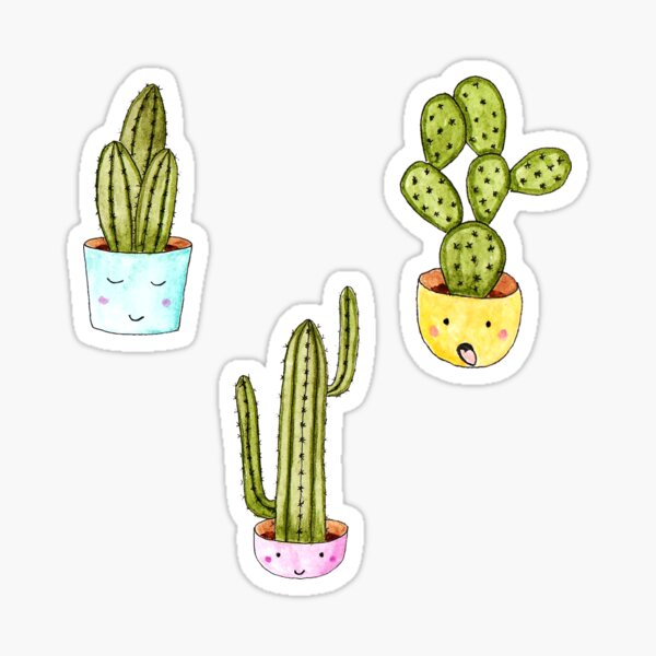 "Cactus sticker" Sticker by KenyCanales | Redbubble
