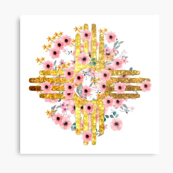Zia Symbol Metal Prints | Redbubble