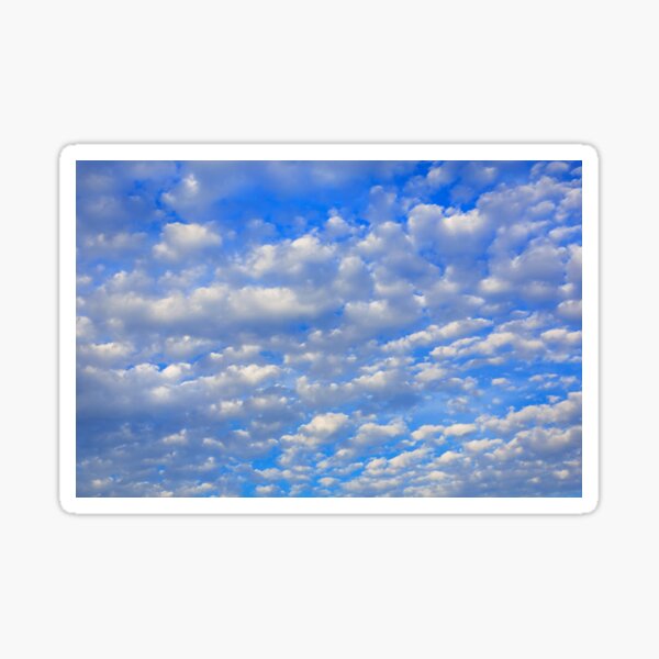 "Lots of tiny clouds." Sticker for Sale by Femaleform | Redbubble