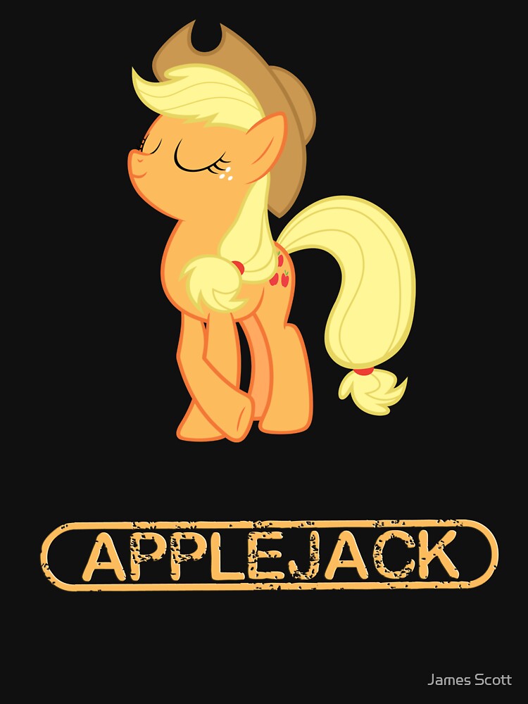 "Applejack " T-shirt for Sale by AwesomeCore | Redbubble | applejack ...