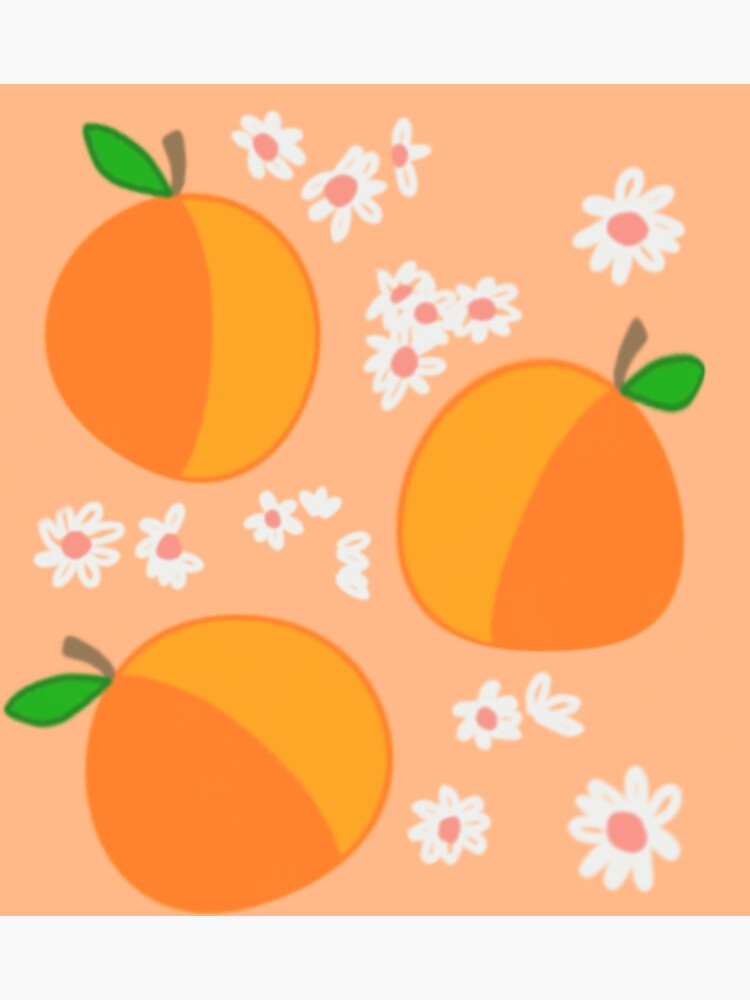"Orange print" Sticker for Sale by TovahCorey | Redbubble