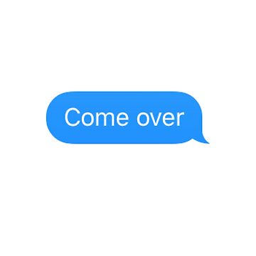 "Come Over Text Message" Sticker for Sale by pikafelix | Redbubble