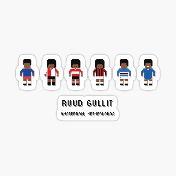 "The Club Kits For Ruud Gullit" Sticker for Sale by ccamb00 | Redbubble