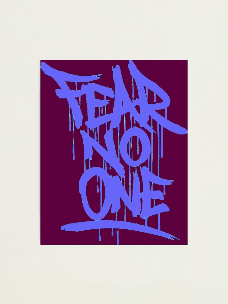 "Fear no one title of calligraphy typography lettering text quotes ...
