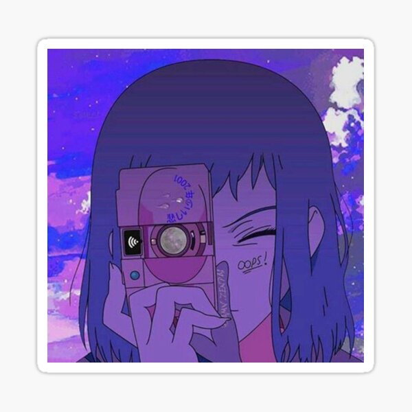 "Anime Girl Aesthetic" Sticker by animehub3 | Redbubble