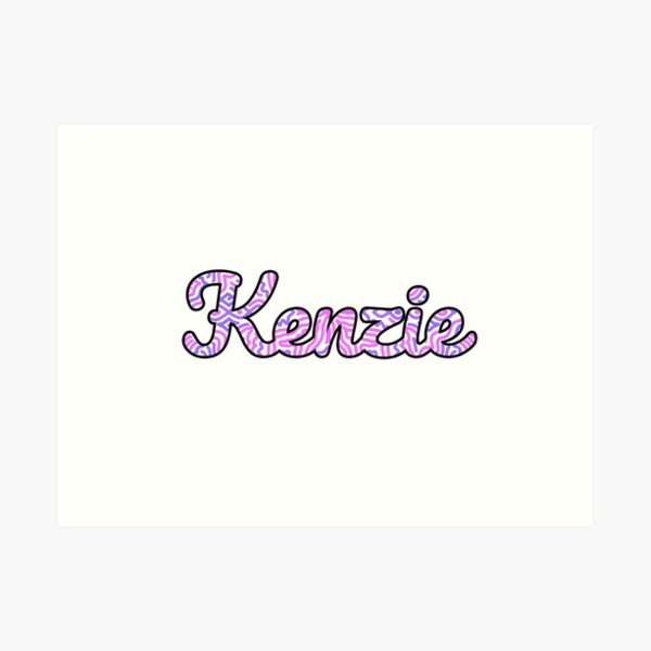 "Kenzie Handwritten Name" Art Print for Sale by inknames | Redbubble