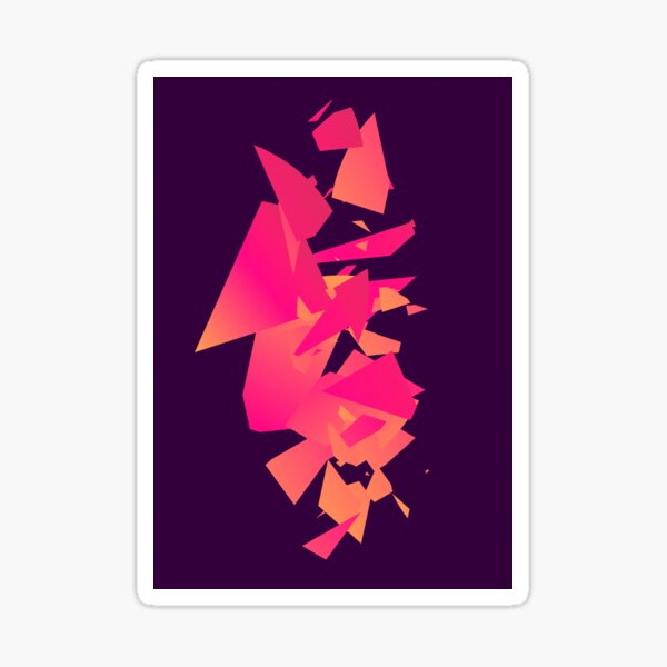 "SHAPES & COLORS – SHARP" Sticker by throughthepines | Redbubble