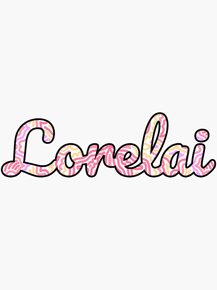 "Lorelai Handwritten Name" Sticker by inknames | Redbubble