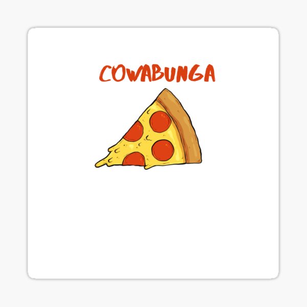 "Cowabunga" Sticker for Sale by Opt1 | Redbubble