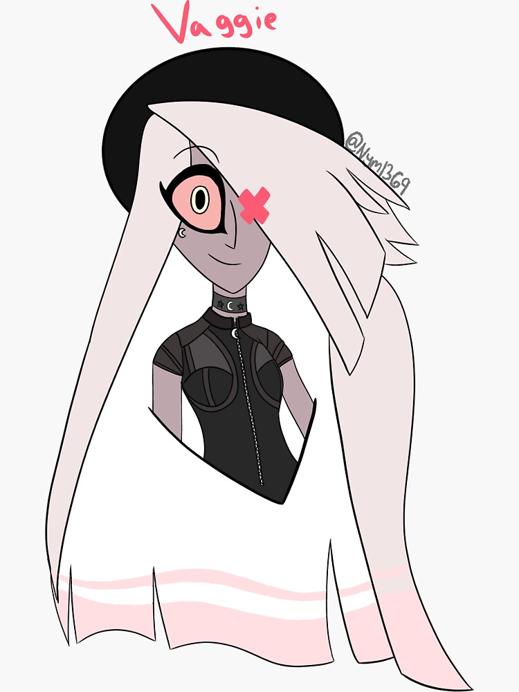 "Goth Vaggie Bust" Sticker by PillowGremlin | Redbubble