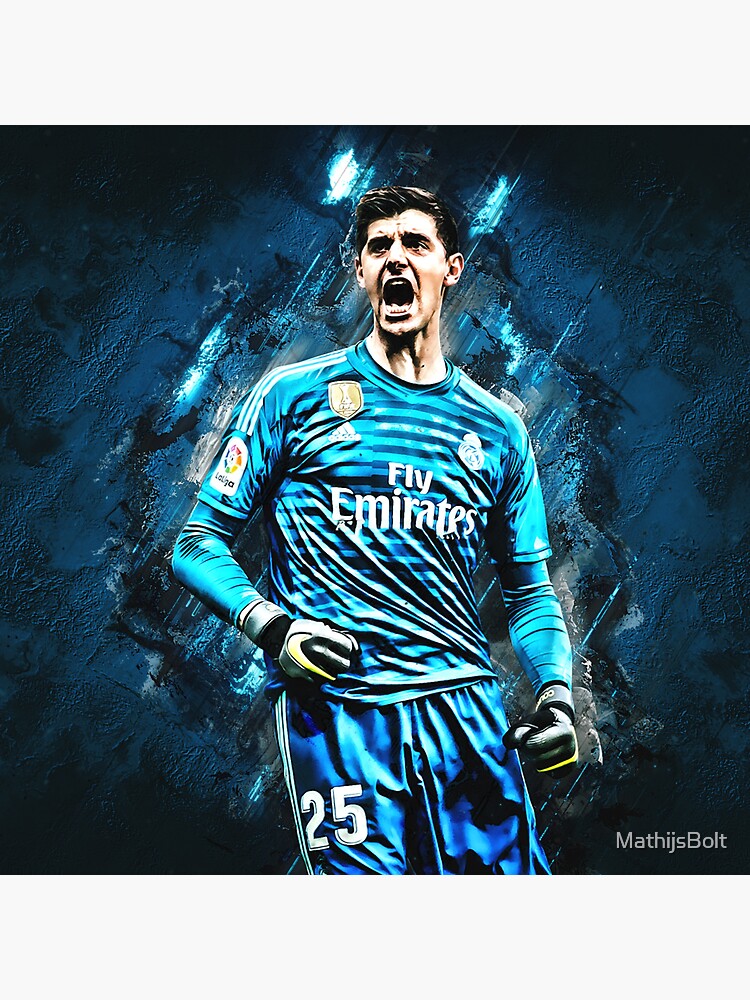 "Thibaut Courtois" Sticker for Sale by MathijsBolt | Redbubble