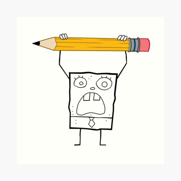 "Doodlebob" Art Print for Sale by volkaneeka | Redbubble