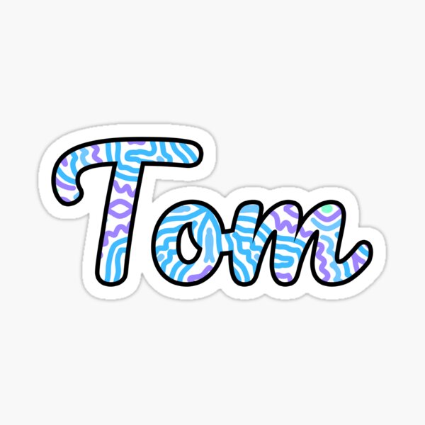 "Tom Handwritten Name" Sticker by inknames | Redbubble