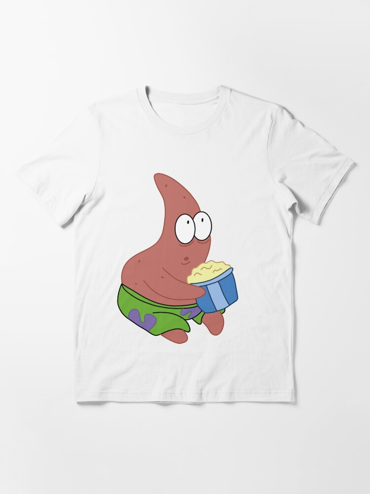 "Patrick Eating Popcorn " T-shirt for Sale by yellowwpaint | Redbubble ...