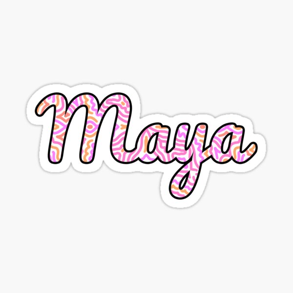 "Maya Handwritten Name" Sticker for Sale by inknames | Redbubble
