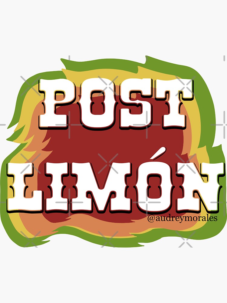 "POST LIMÓN" Sticker for Sale by audreymorales | Redbubble