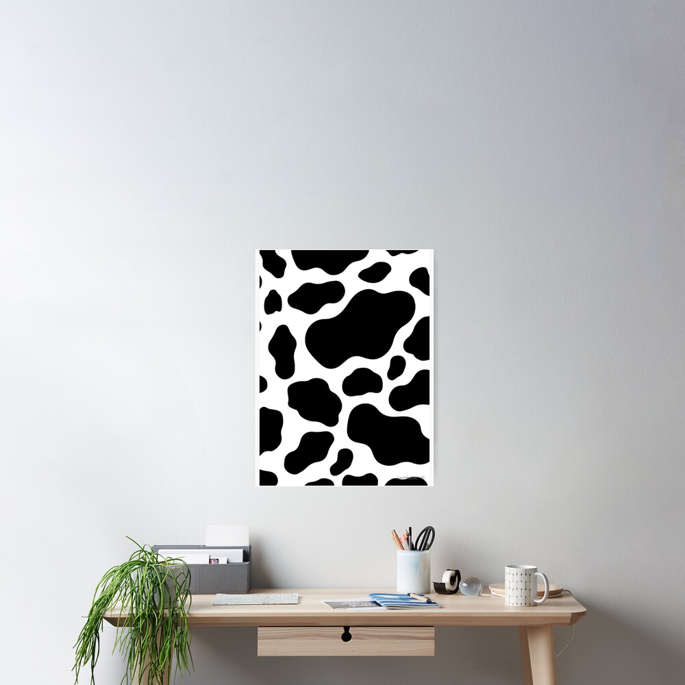 "cow print" Poster for Sale by kawaii-customs | Redbubble