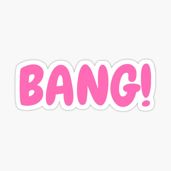 "Bang!" Sticker for Sale by wydrenpng | Redbubble