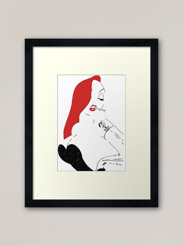 "Jessica Rabbit" Framed Art Print by ATGraphic | Redbubble
