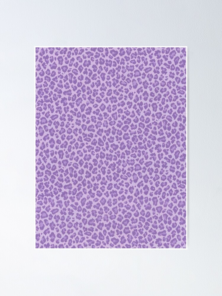 "Purple Leopard print" Poster by oddlygreat | Redbubble