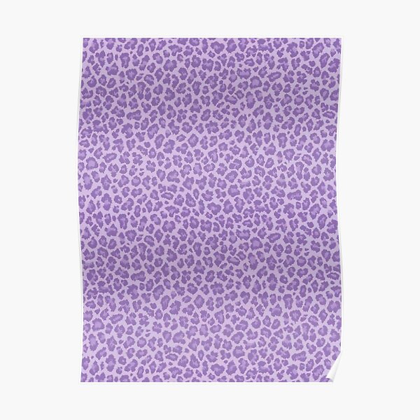 "Purple Leopard print" Poster by oddlygreat | Redbubble