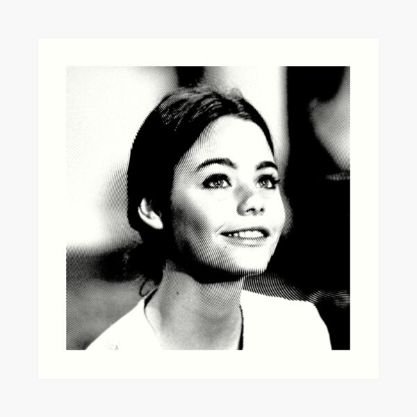 "Susan Dey Black & White Portrait / Linocut" Art Print by saintiro ...