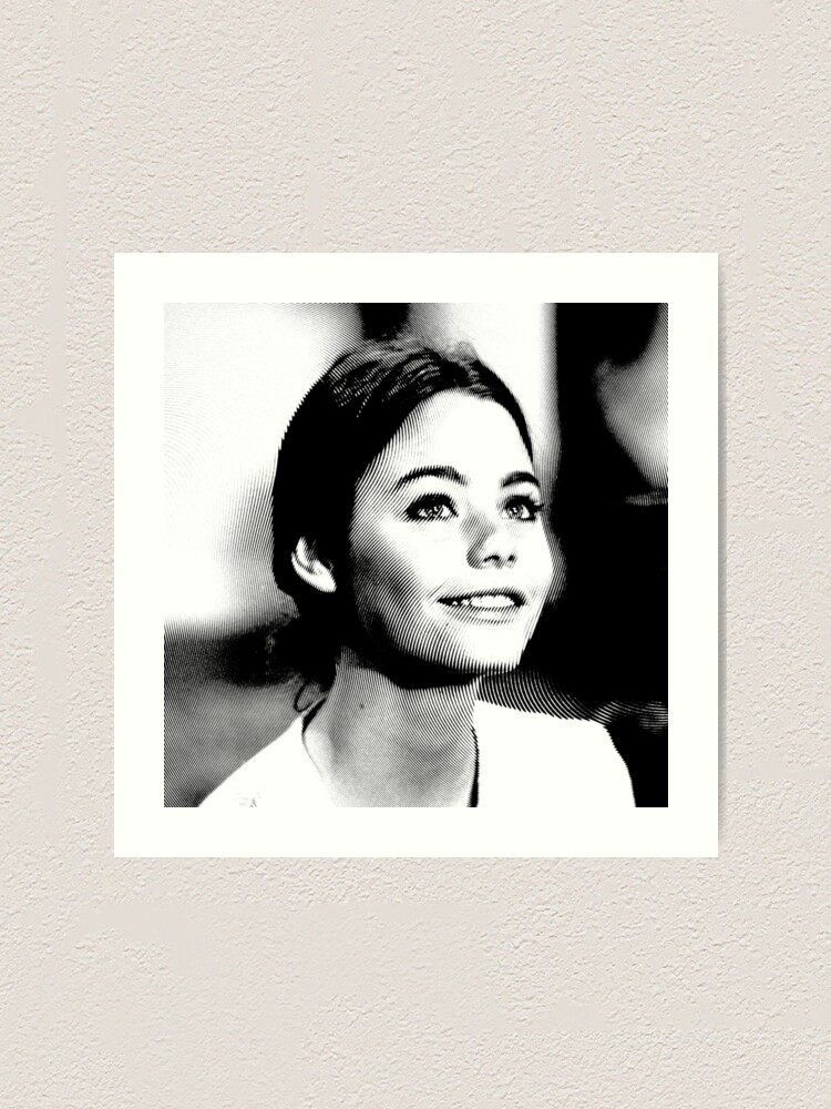 "Susan Dey Black & White Portrait / Linocut" Art Print by saintiro ...