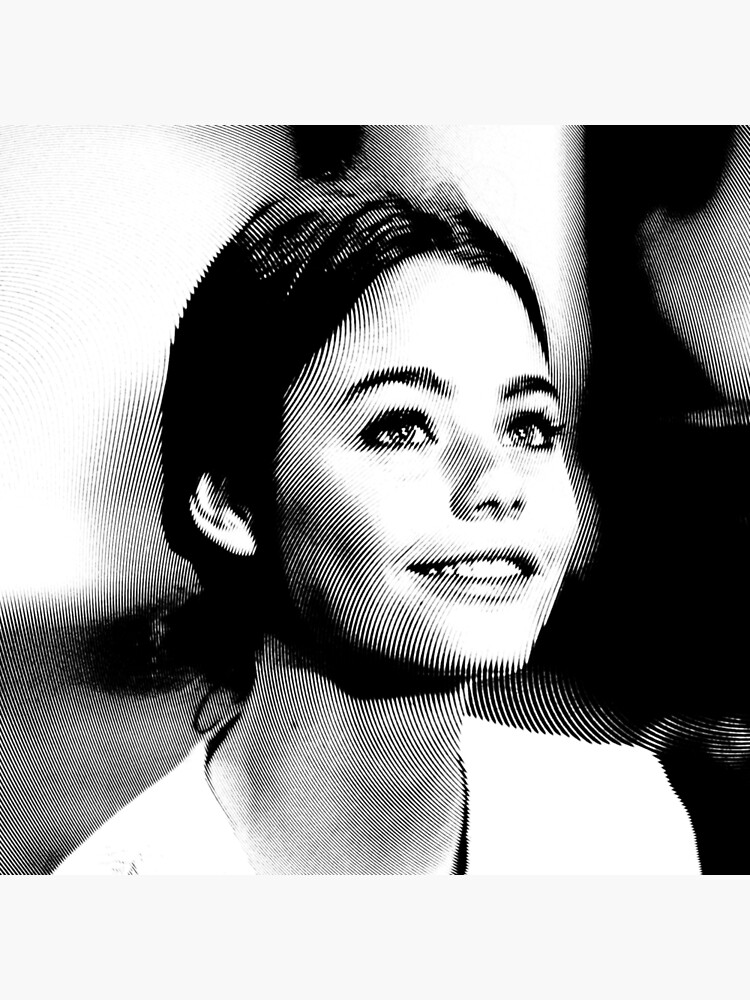 "Susan Dey Black & White Portrait / Linocut" Art Print by saintiro ...