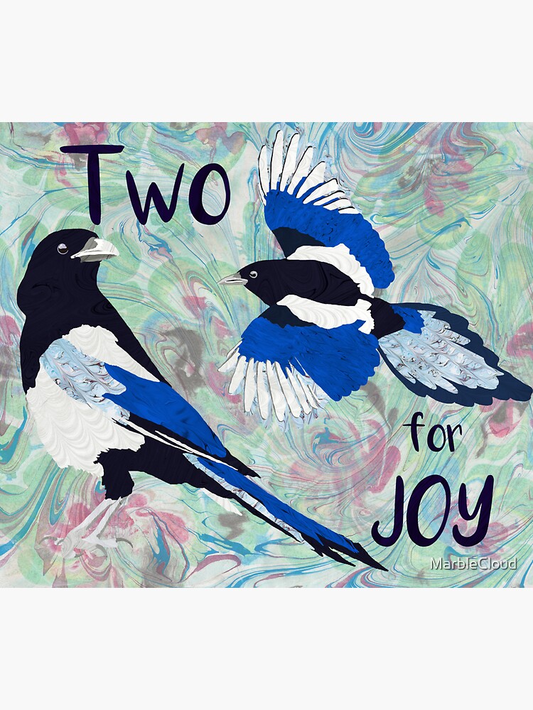 "Two For Joy" Sticker for Sale by MarbleCloud | Redbubble