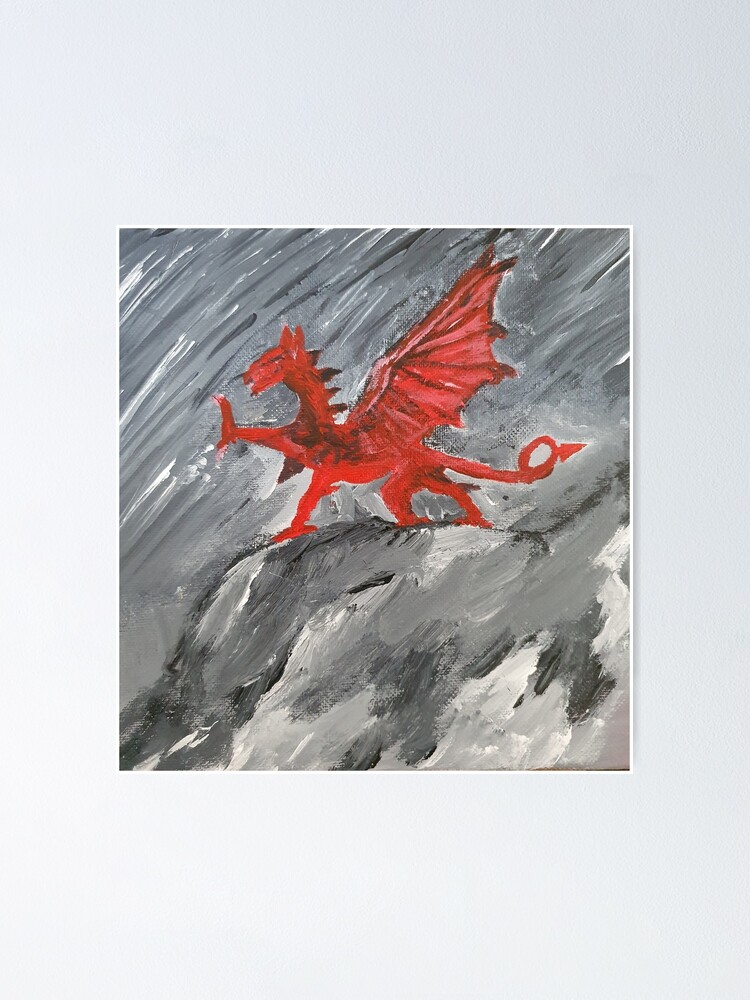 "Welsh dragon" Poster by Artwork6 | Redbubble