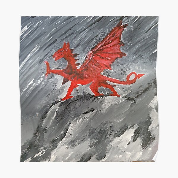 "Welsh dragon" Poster by Artwork6 | Redbubble