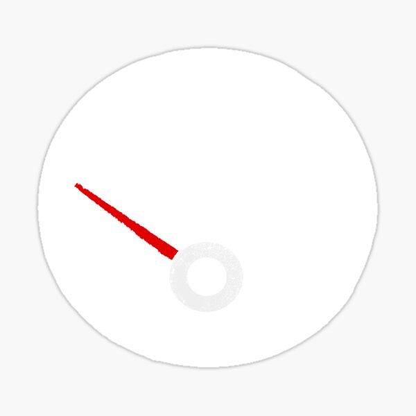 "Empty Fuel Gauge Dial design " Sticker for Sale by GetItGiftIt | Redbubble