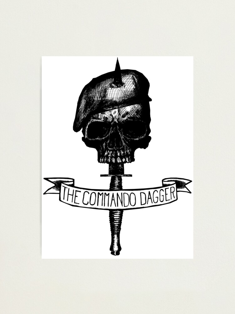 Lámina fotográfica «El logotipo de la daga de comando» de ...