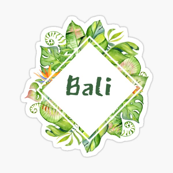 "Bali " Sticker for Sale by Opt1 | Redbubble
