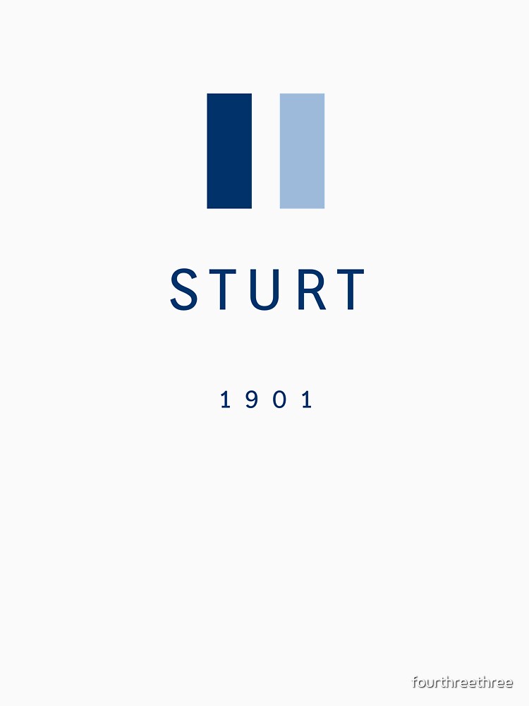 "Sturt Double-blues FC" T-shirt for Sale by fourthreethree | Redbubble ...