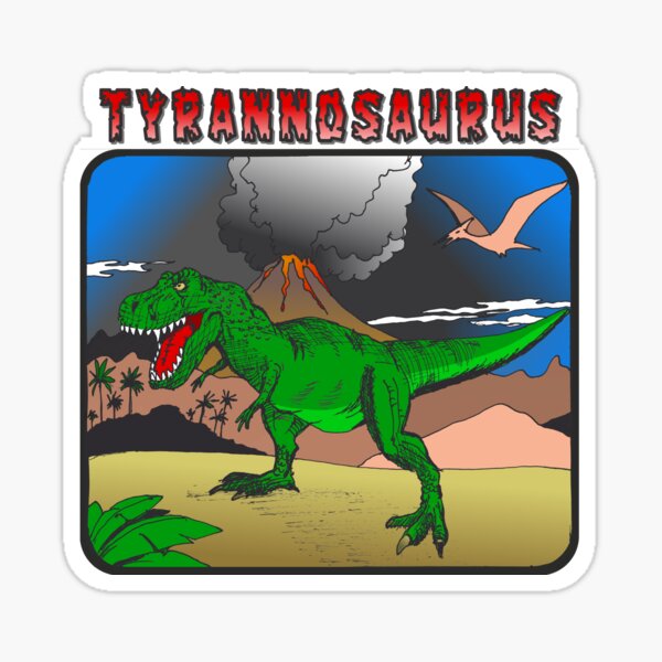 "Dinosaurs" Sticker by ExoticNerdProd | Redbubble