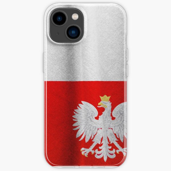 "Polish Flag Eagle Face Mask, Polska Flaga Godlo Orzel" iPhone Case for ...