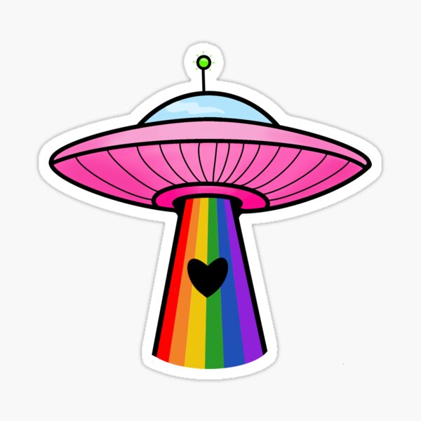 "Gaylien transport " Sticker for Sale by Eggs-is-eggss | Redbubble