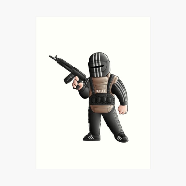 " Killa (white outlines version)" Art Print for Sale by KyleeTheSadist ...