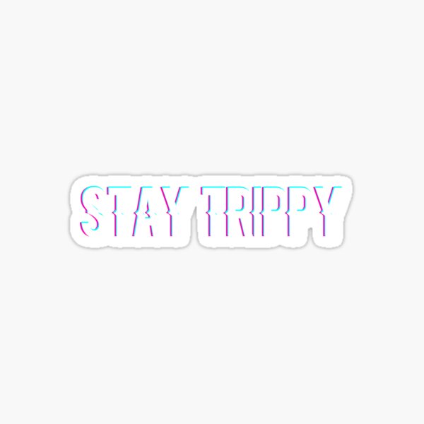 "trippin out" Sticker for Sale by alexchall | Redbubble