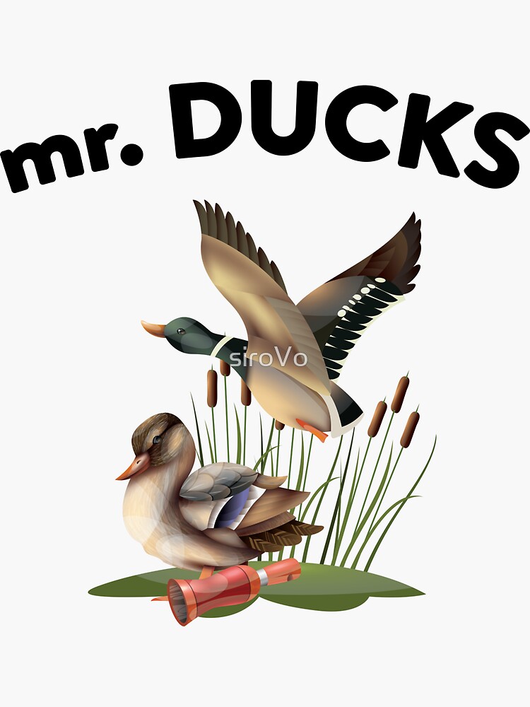 "Mr Ducks t shirt" Sticker for Sale by siroVo | Redbubble