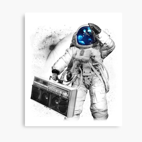 "Space Galaxy Music Boom box Retro Vintage Ocean Planet Sci-fy Stars ...